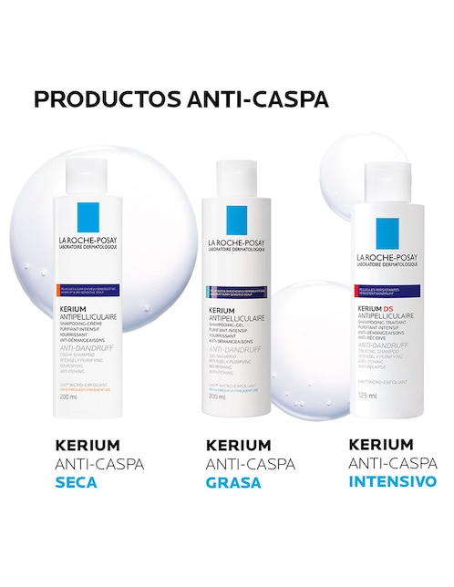 Shampoo anticaspa para cabello Anti-Dandruff La Roche Posay Kerium 7