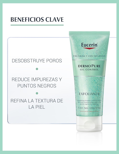 Exfoliante facial Eucerin Dermo Pure para piel grasa 3