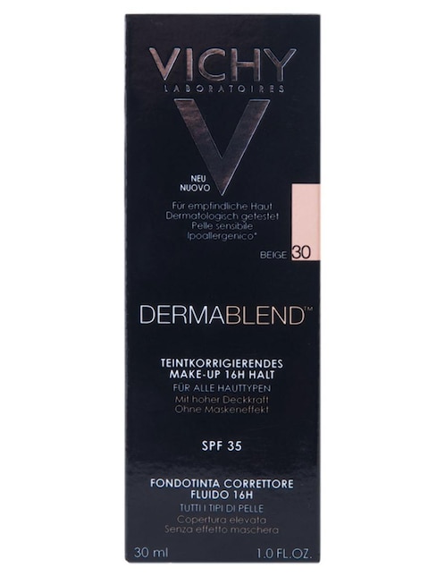 Base de maquillaje en crema Vichy Dermablend natural 2