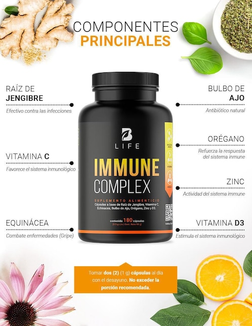 Suplemento Alimenticio B Life para el Sistema Inmune 3