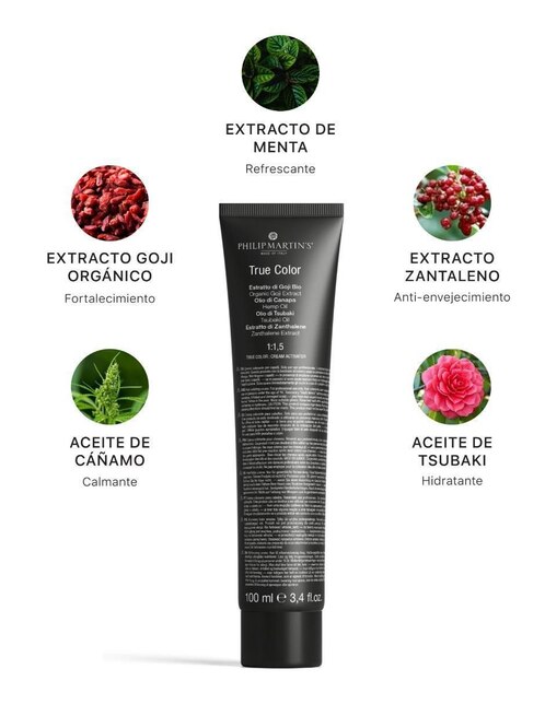 Tinte para cabello Coloración permanente Philip Martin´S True Color ...