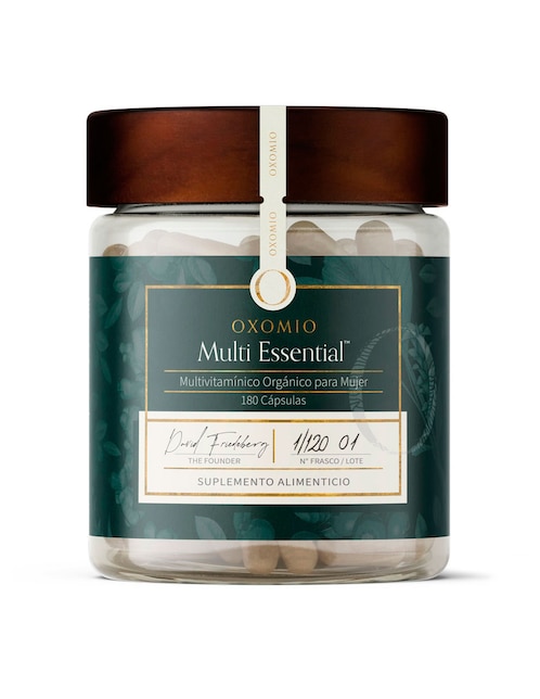Suplemento alimenticio Multi Essential de Oxomio con multivitamínico, vitamina D 23 y minerales ...