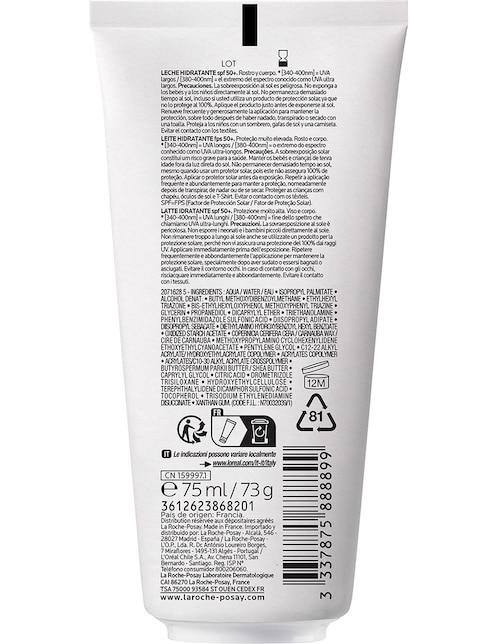 Protector solar FPS 50 Anthelios La Roche Posay Dermo-Pediatrics 75 ml 2