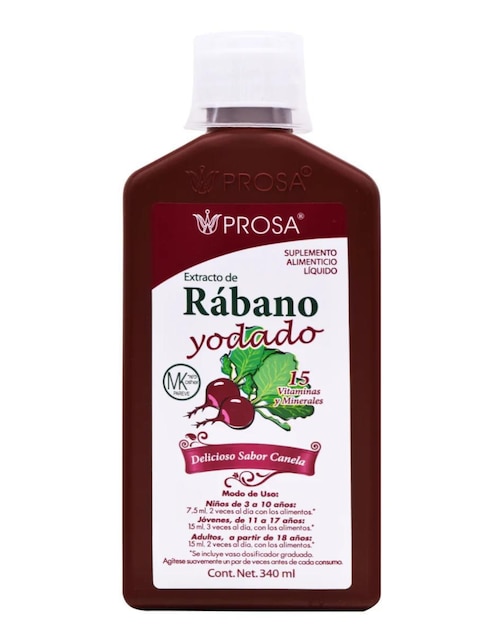 Rábano Yodado Prosa sabor canela de 340 ml 1
