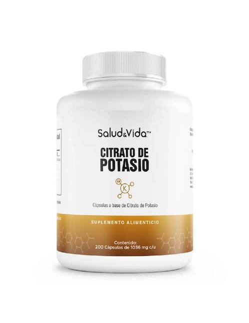 Citrato de Potasio Salud & Vida Mx de 200 cápsulas 1