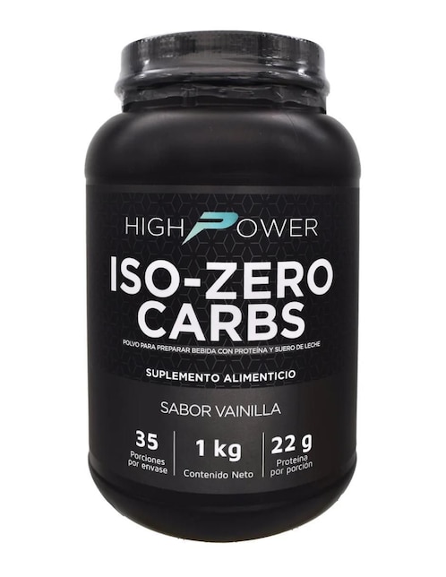 ISO-Zero Carbs Proteina High Power sabor vainilla 1
