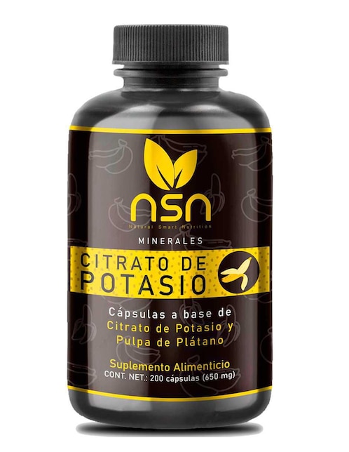 Citrato de Potasio Natural Smart Nutrition de 200 cápsulas 1