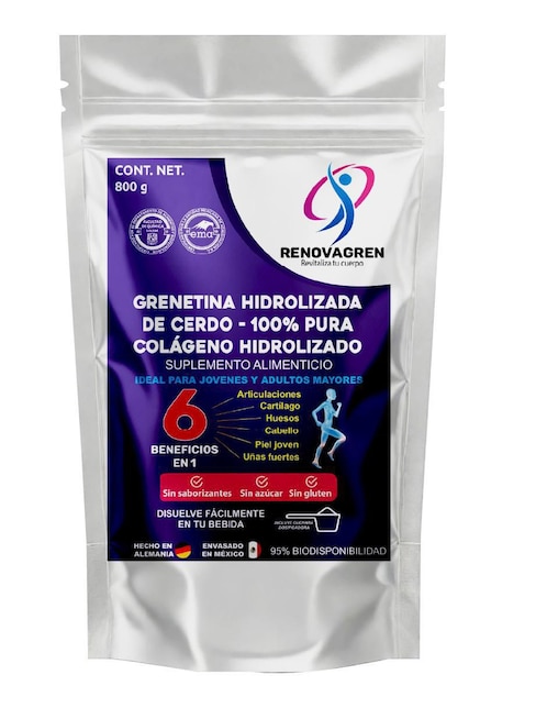 Grenetina de Cerdo Alemana Renovagren con colágeno hidrolizado 1