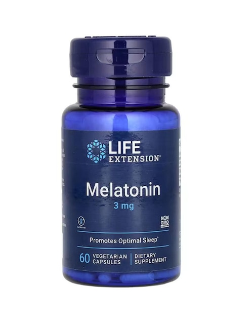 melatonina Life Extension de 60 cápsulas 1