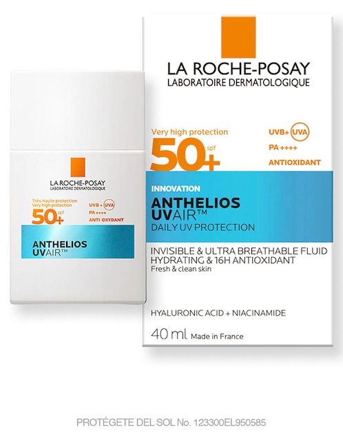 Protector solar FPS 50 UV Air La Roche Posay Anthelios 40 ml 2
