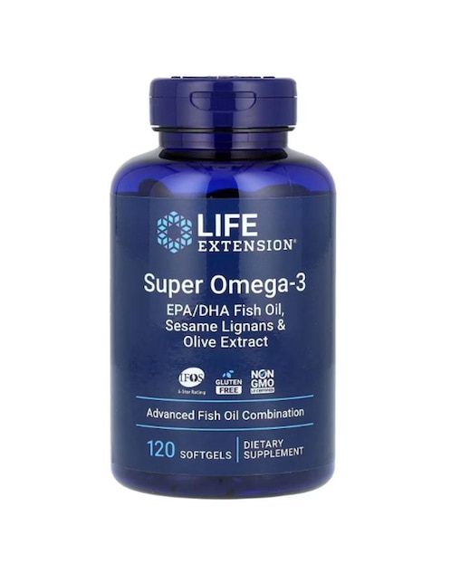 Omega 3 Life Extension de 120 cápsulas 1