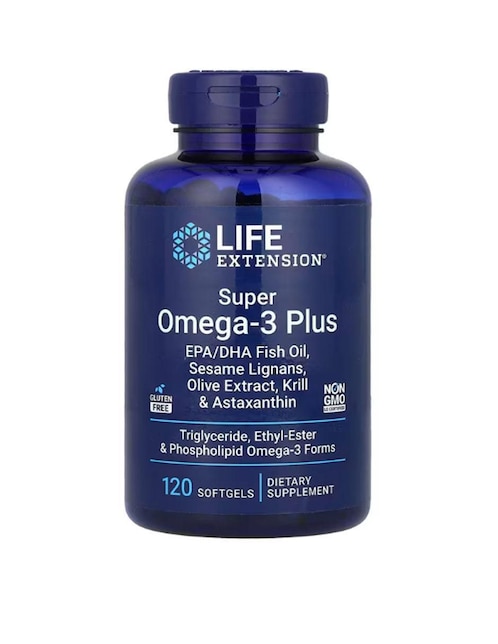 Omega 3 Life Extension con epa y dha de 120 cápsulas 1