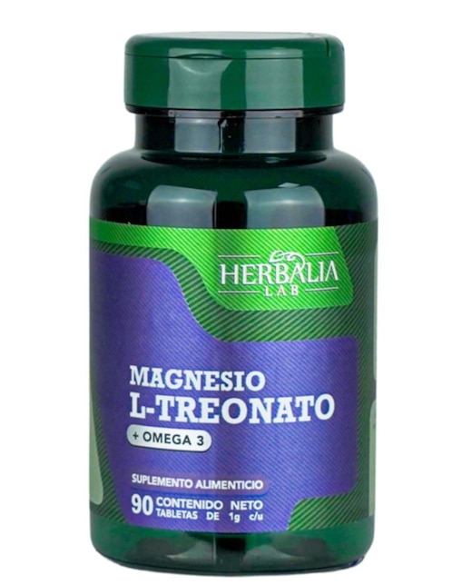 Magnesio L-Treonato + Omega 3 Vitamina Herbalia Lab cápsulas 1