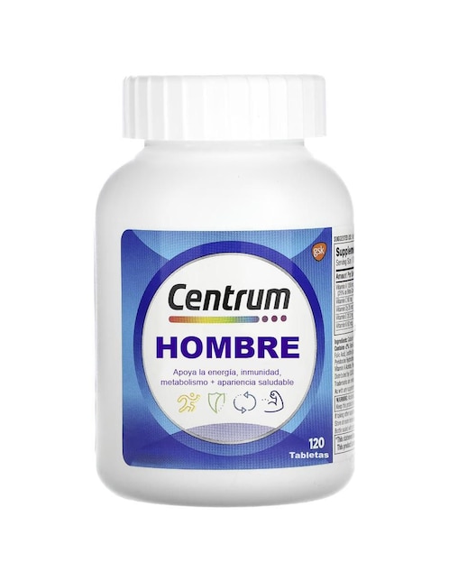 Multivitamínico suplemento alimenticio Centrum tabletas para hombre 1
