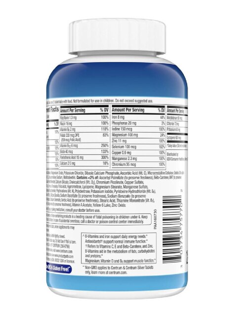 Multivitamínico suplemento alimenticio Centrum tabletas para hombre 3