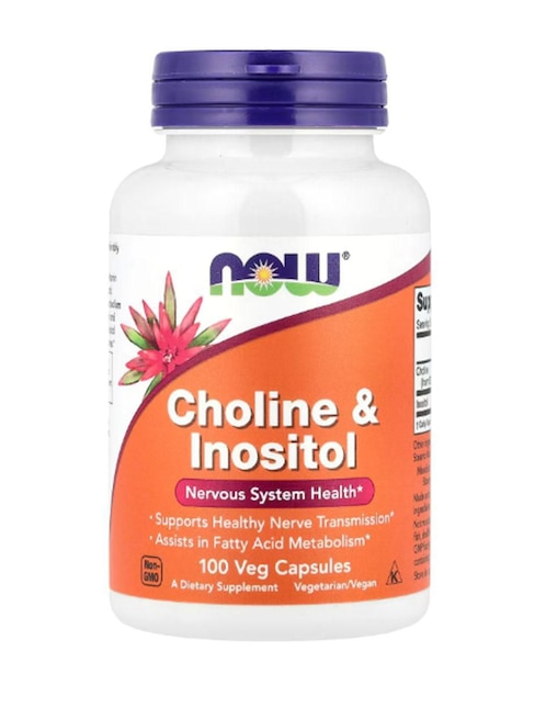 Colina e Inositol Now Foods de 100 cápsulas 1