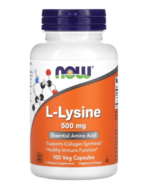 L-lysina Now Foods de 100 cápsulas 1