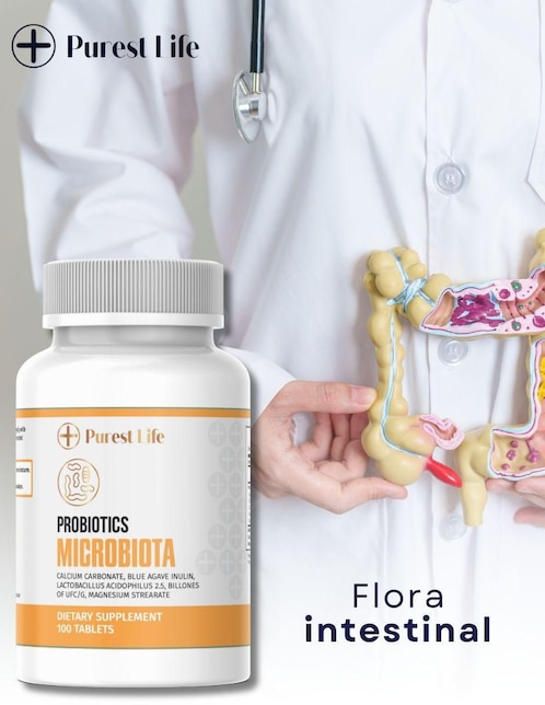 Microbiota Fit Nutrition con prebióticos de 100 cápsulas 5