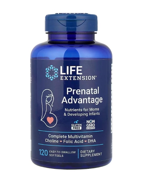 Prenatal Advantage Life Extension con multivitaminico de 120 cápsulas 1