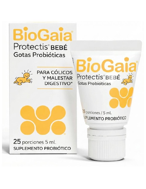 Gotas probióticos bebé alivio cólicos inquietud recién nacido Biogaia ...