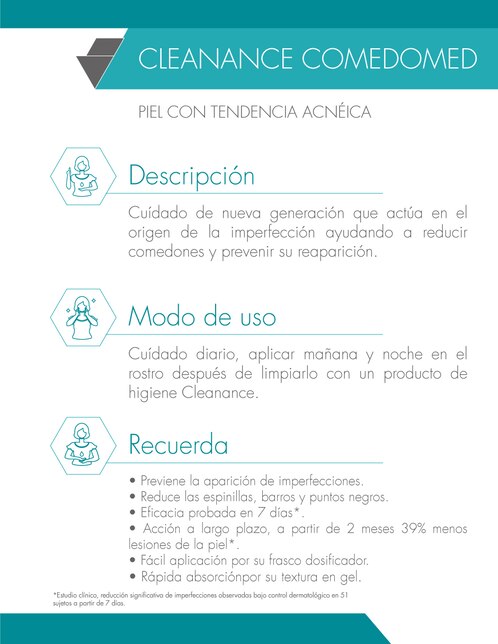 Crema facial recomendada para acné de día y noche Cleanance Comedomed ...