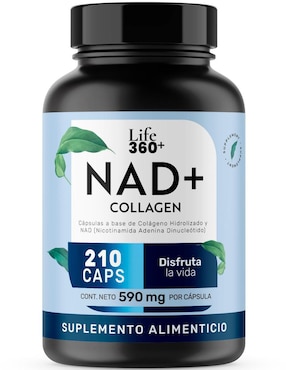 NAD (Nicotinamida Adenina Dinucleótido) + Colágeno Hidrolizado Life360 ...