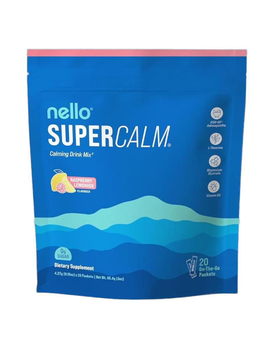Nello Supercalm Nello con ashwagandha y magnesio sabor limonada rosa de ...